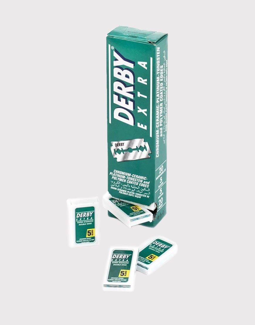 100 Blades of Derby Extra Platinum Stainless Double Edge Safety Razor ...
