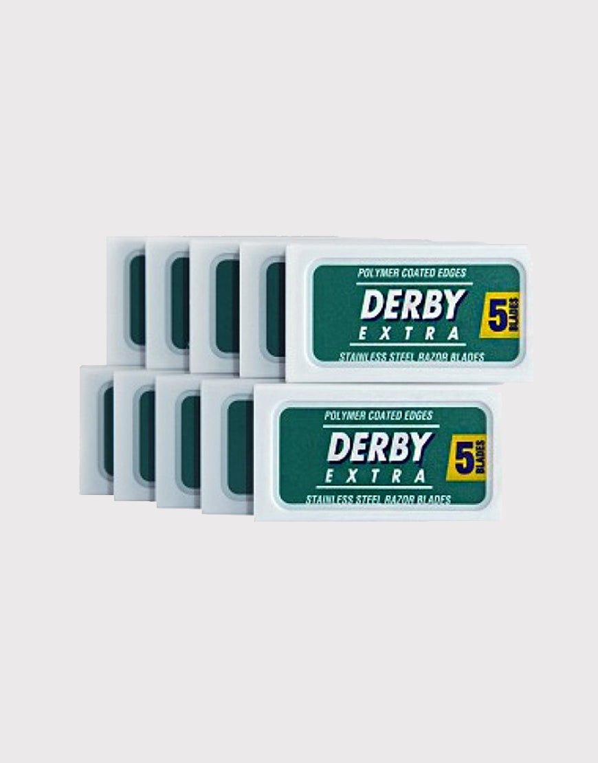 50 Blades of Derby Extra Platinum Stainless Double Edge Safety Razor B ...