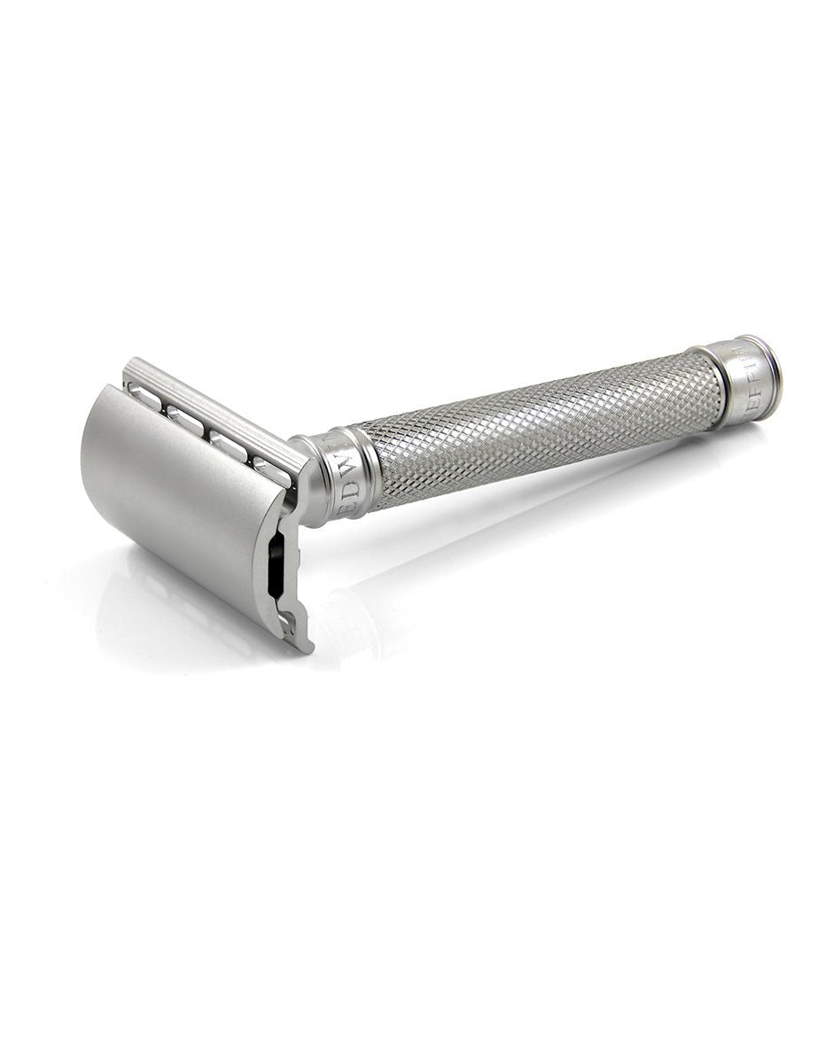 Edwin Jagger - 3ONE6 Collection - Stainless Steel Knurled Double Edge ...