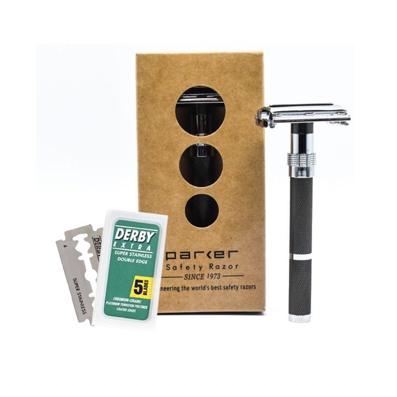 Parker 96R - Long Handle Butterfly Open Double Edge Safety Razor ...