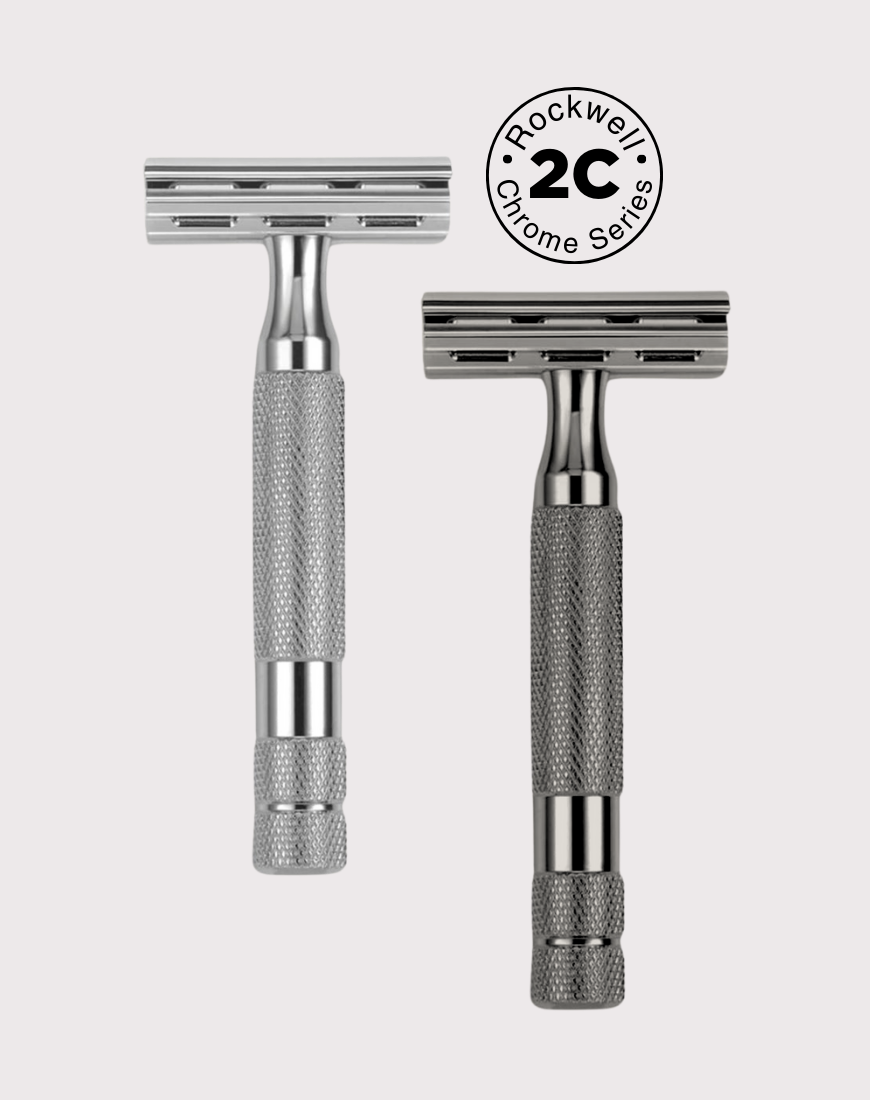 Rockwell 2C Adjustable Double Edge Safety Razor - 2 Shave Settings ...